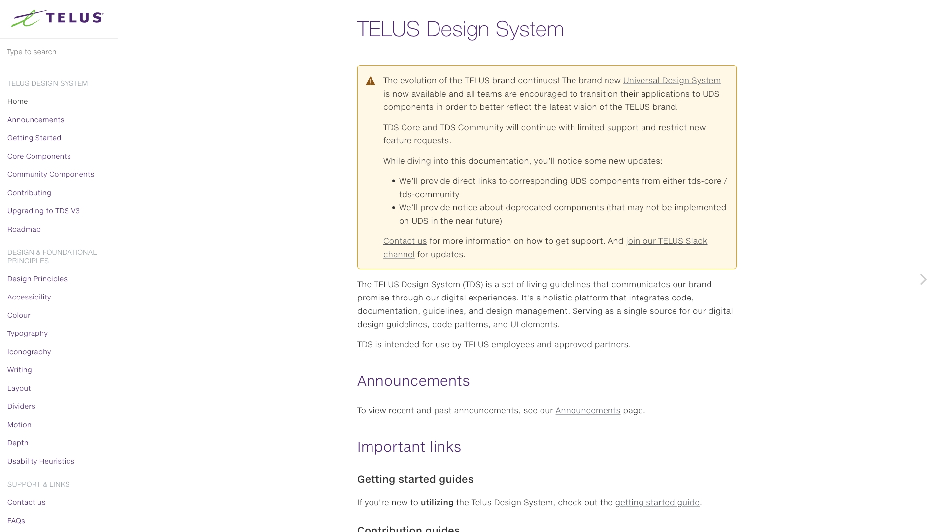 TELUS DESIGN SYSTEM | DesignSystemHunt.com