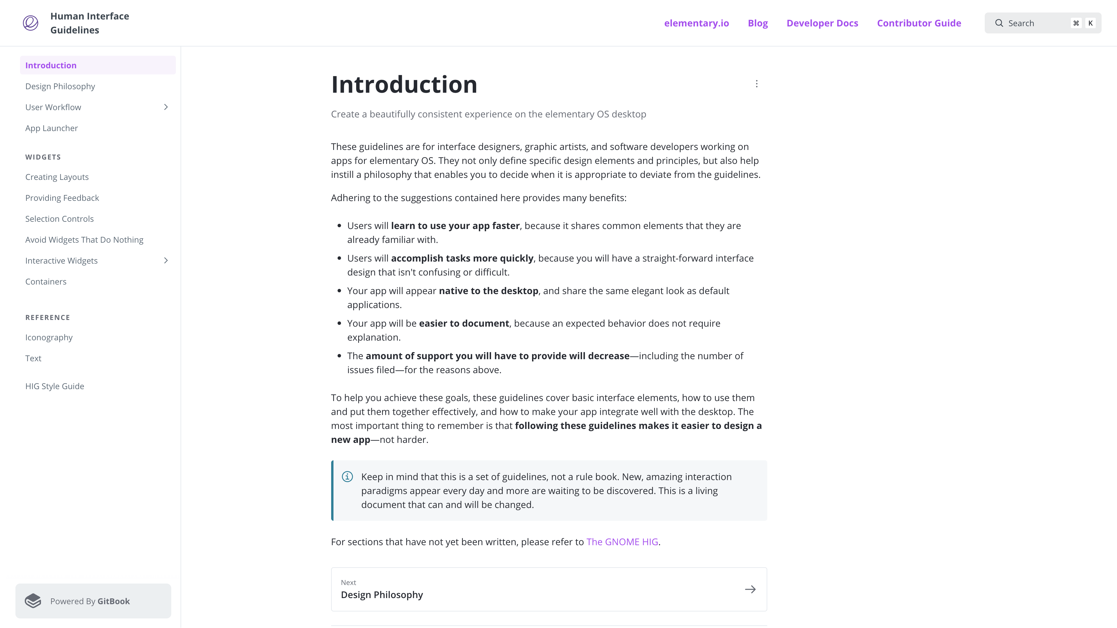 Elementary - Human Interface Guidelines | DesignSystemHunt.com Elementary - Human Interface Guidelines | DesignSystemHunt.com