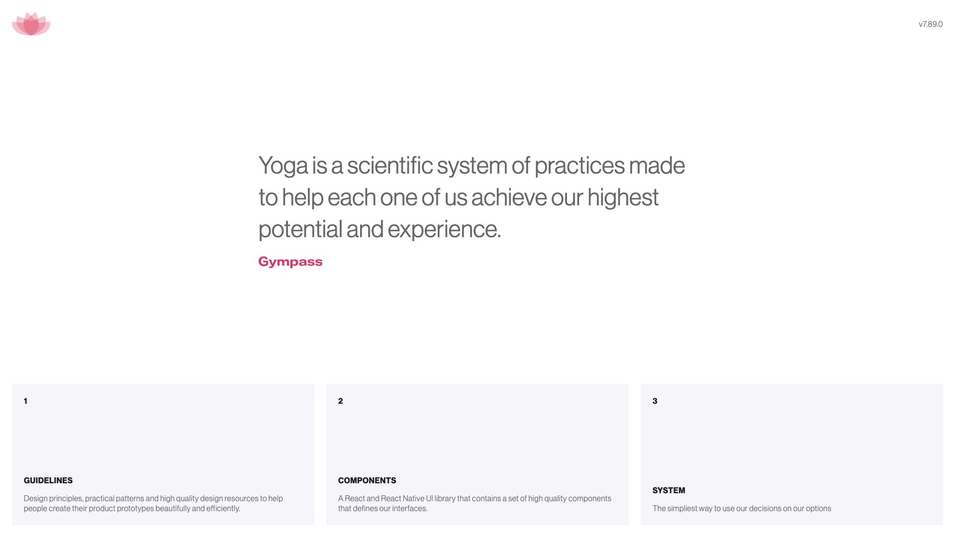 Yoga | DesignSystemHunt.com