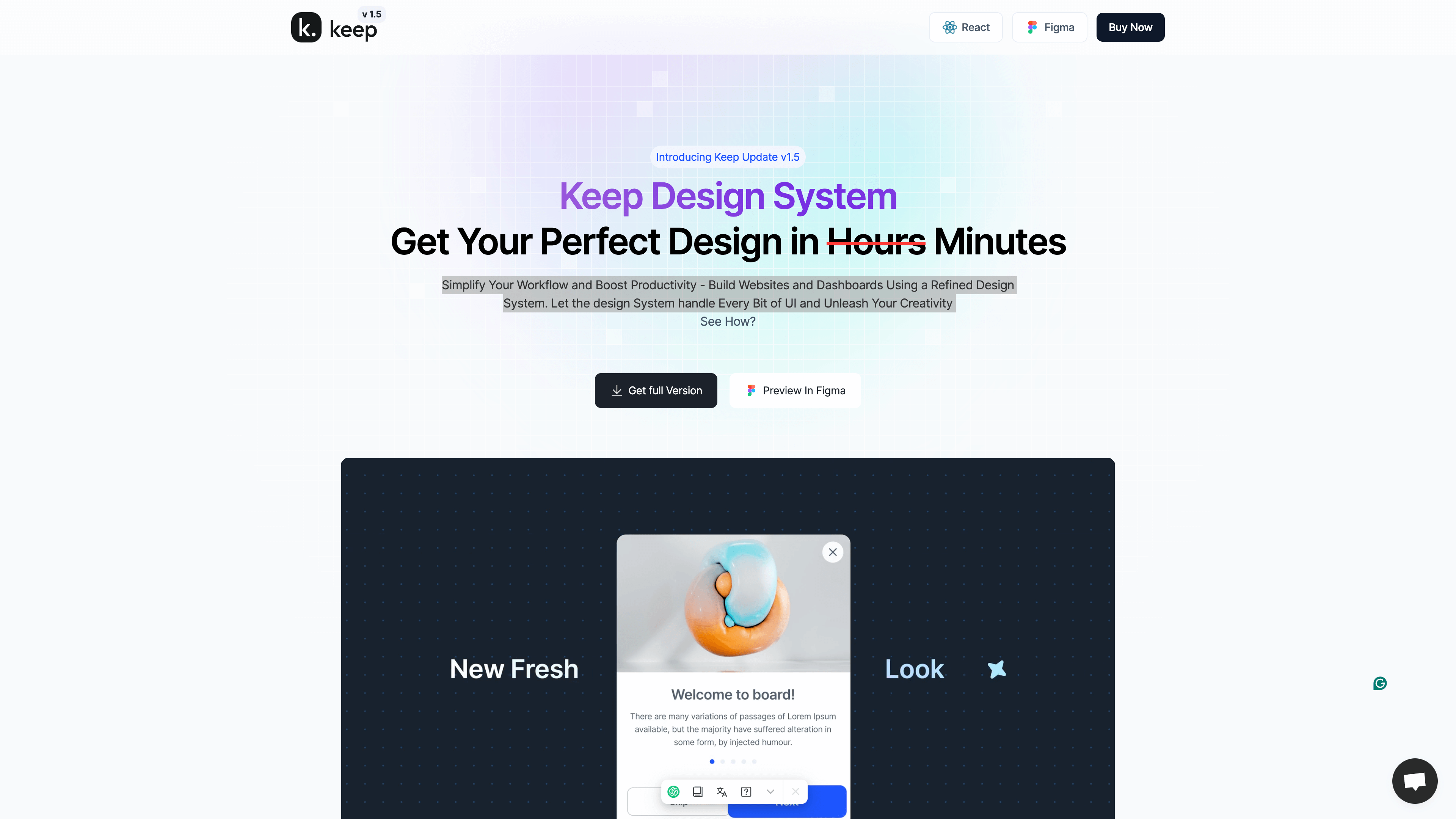 Keep Design System | DesignSystemHunt.com