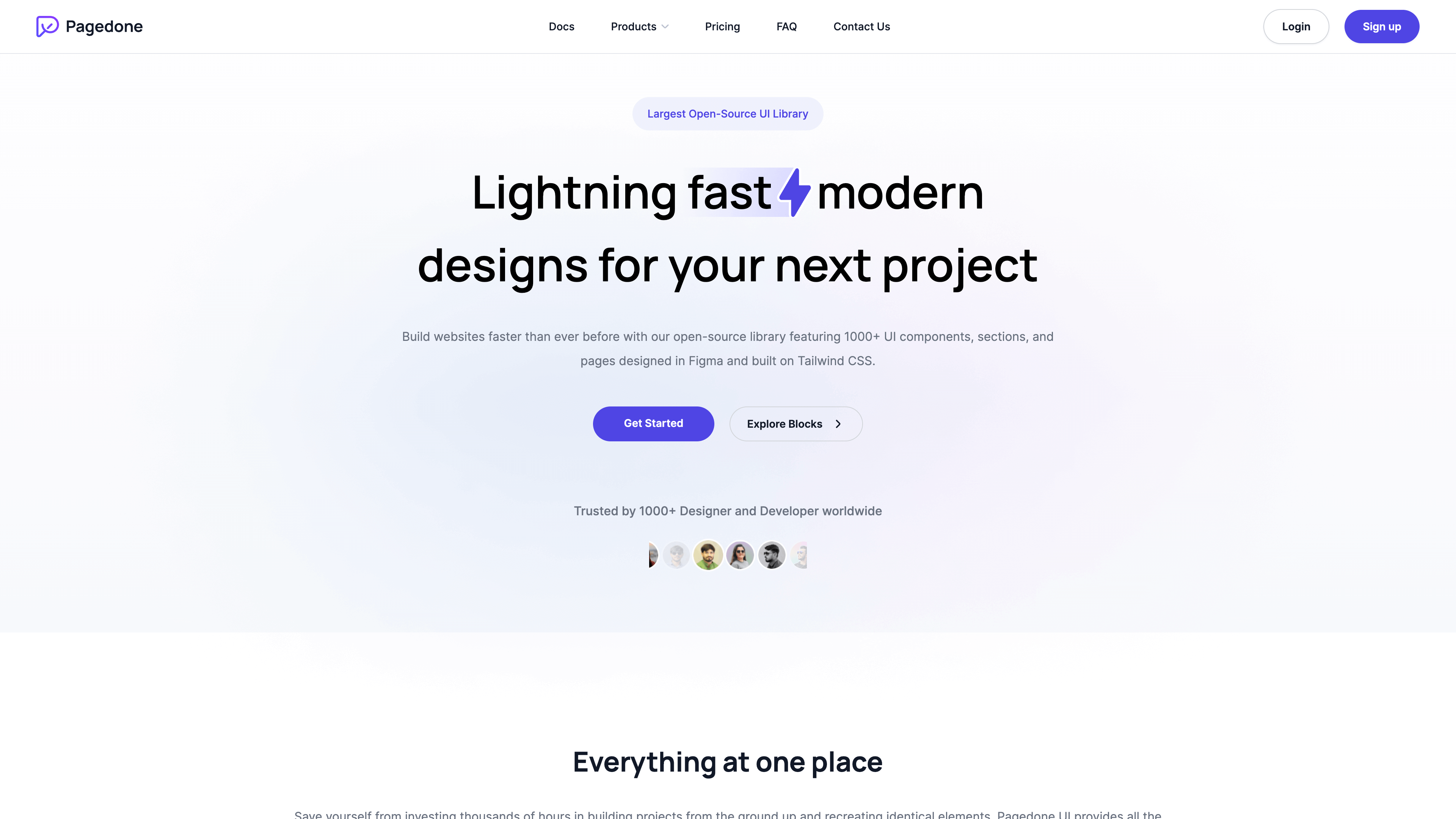 Pagedone | DesignSystemHunt.com