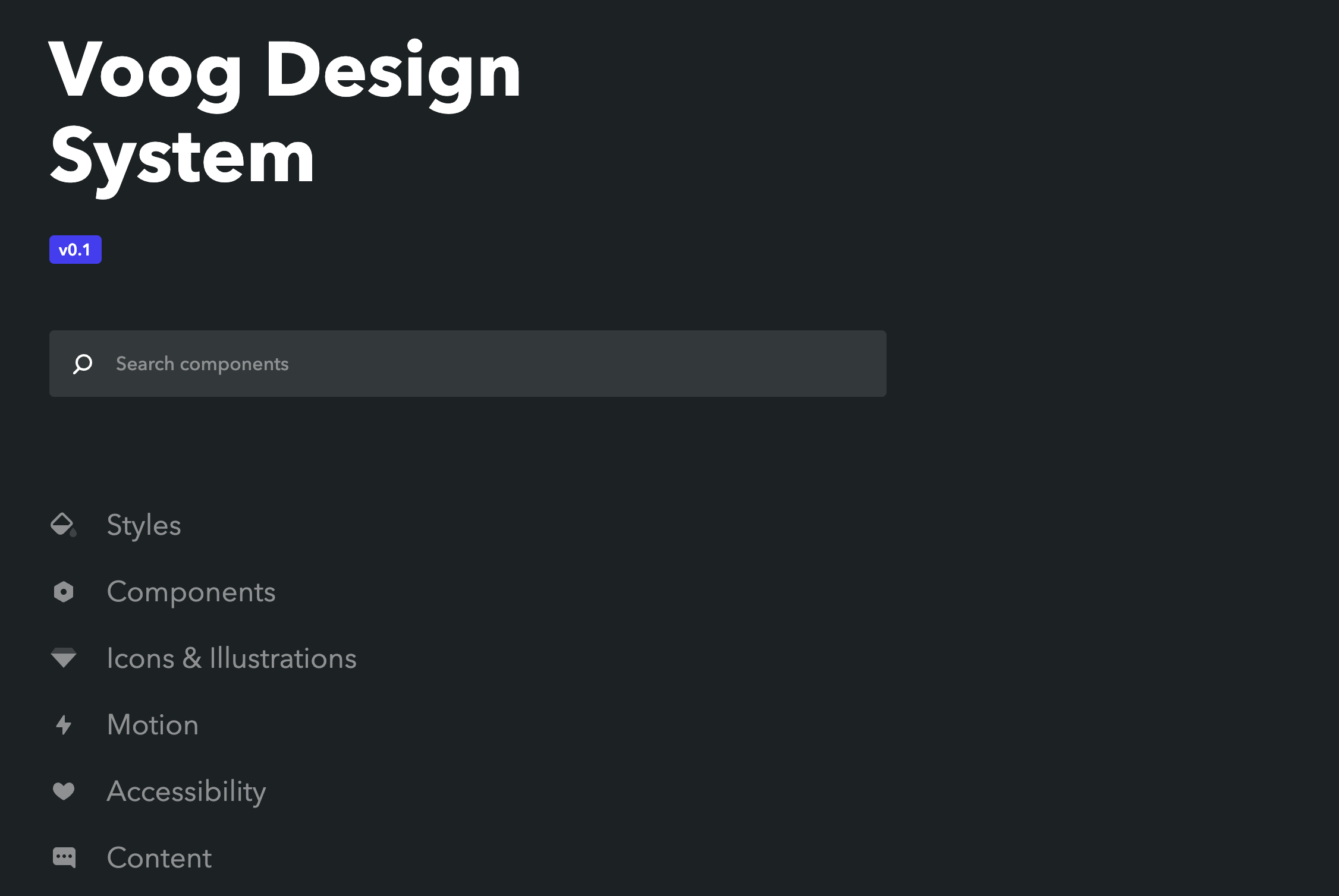 Voog Design System | DesignSystemHunt.com
