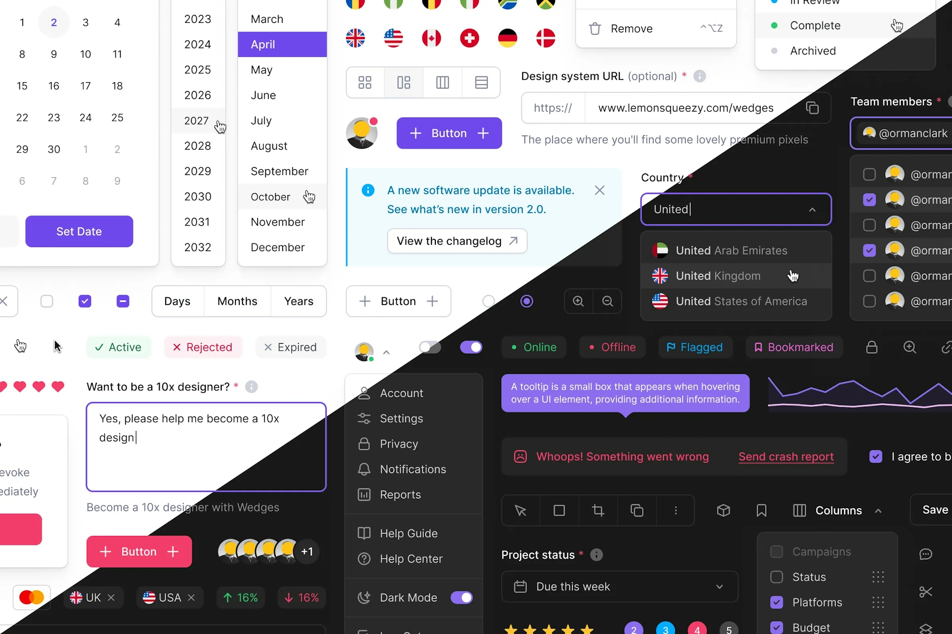 Wedges | DesignSystemHunt.com